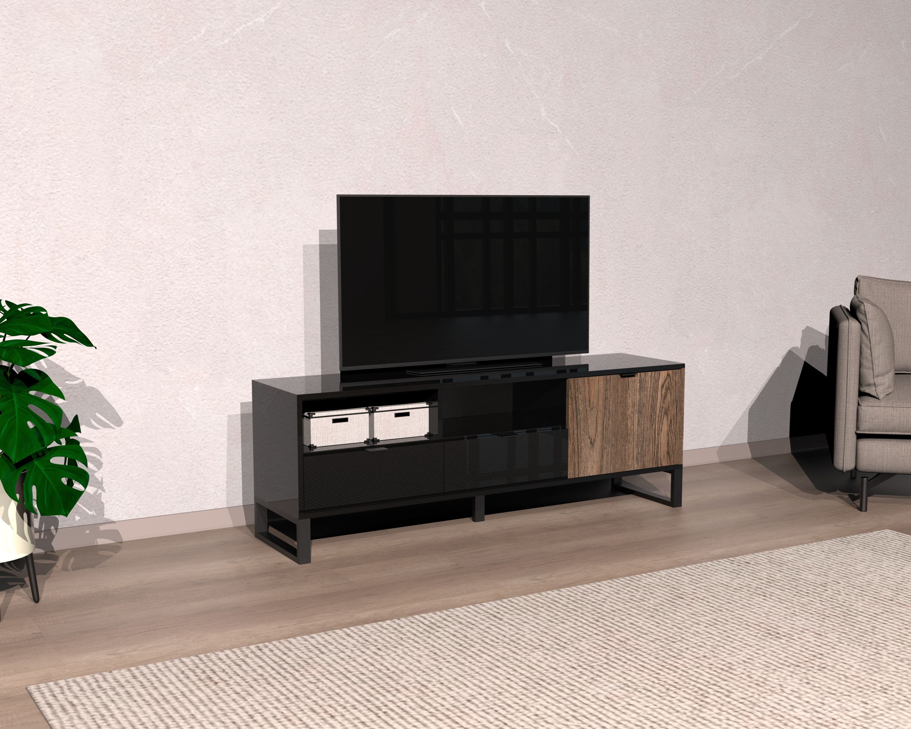 DEEP DARK TV UNIT - LGN