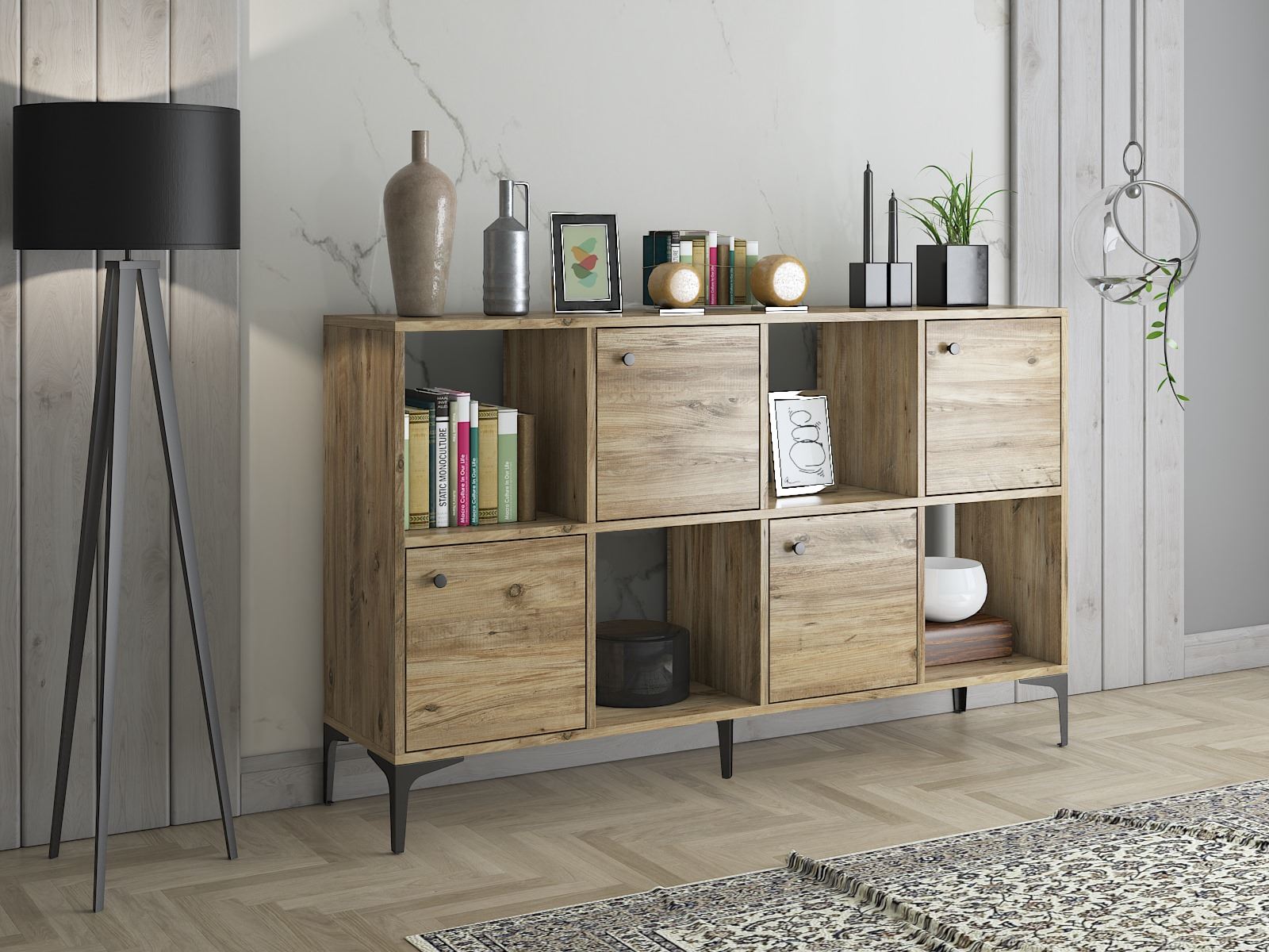 SINGLE CONSOLE BOOKSHELF- L - AP